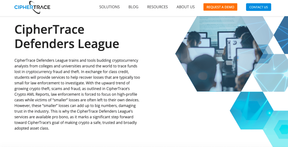 CipherTrace Defender’s League - Complete Info - Cyber Scam Review
